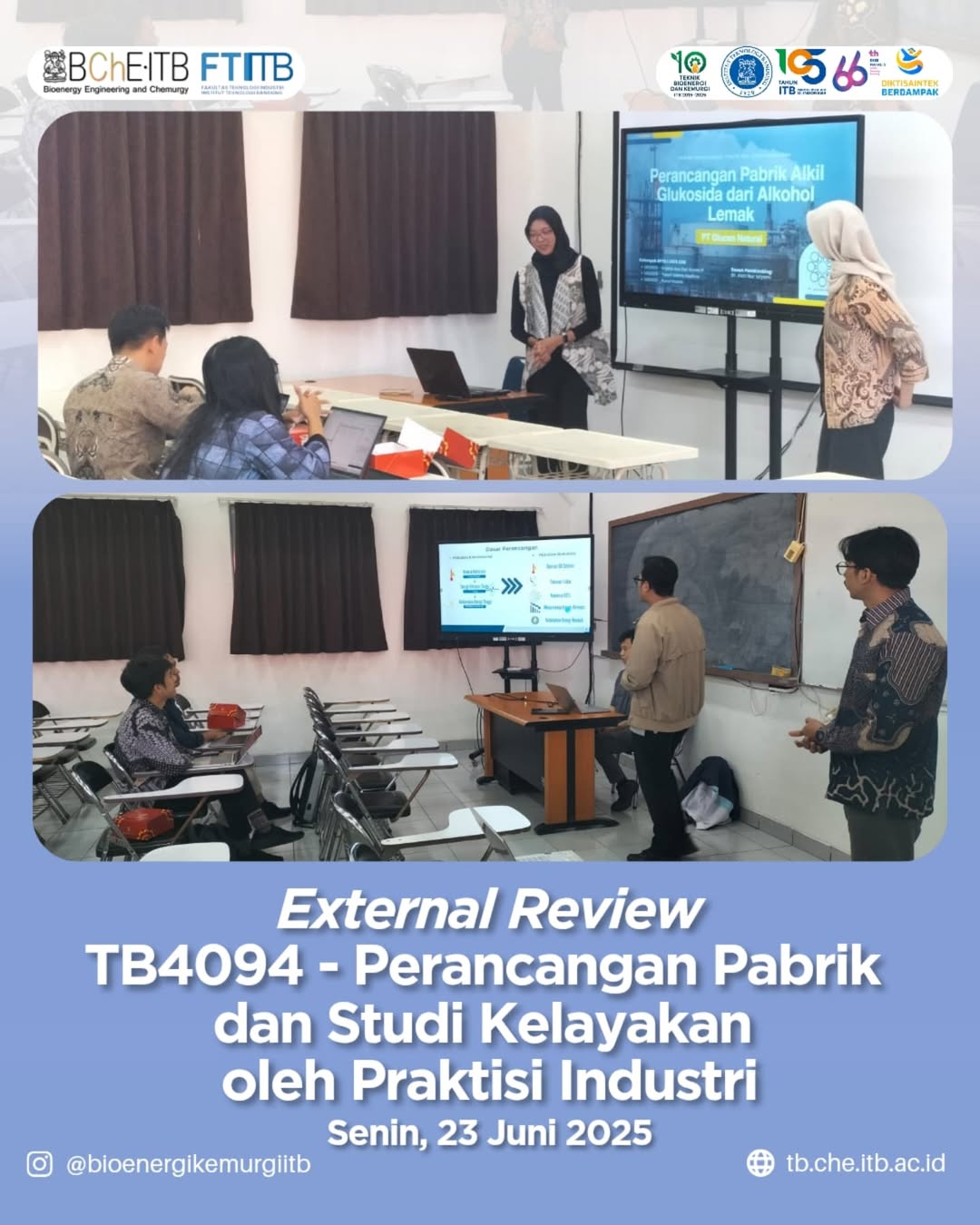 External Review TB4094 (Perancangan Pabrik & Studi Kelayakan) – Program ...