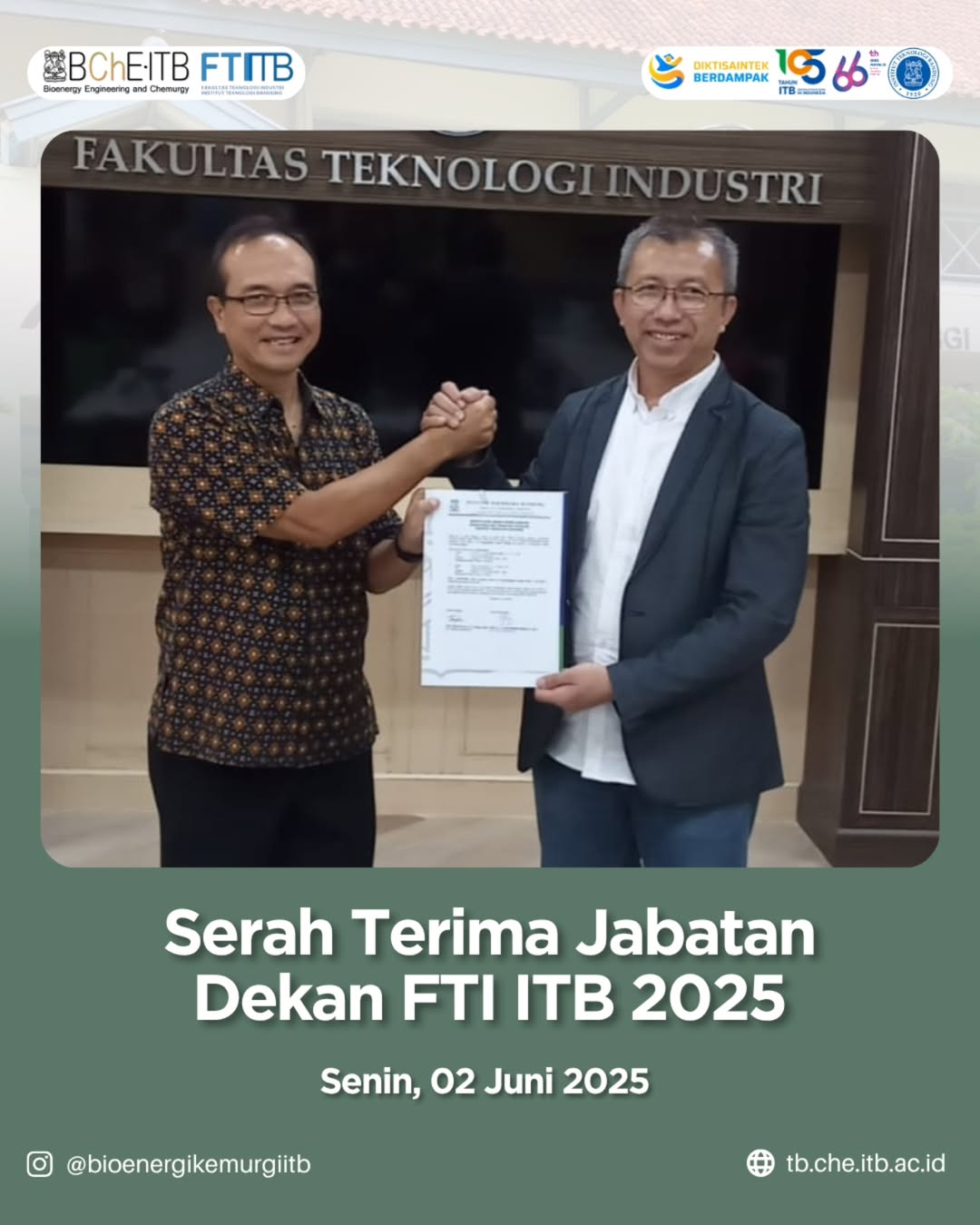 Selamat dan sukses untuk Prof. Ir. Tirto Prakoso, S.T., M.Eng., Ph.D ...